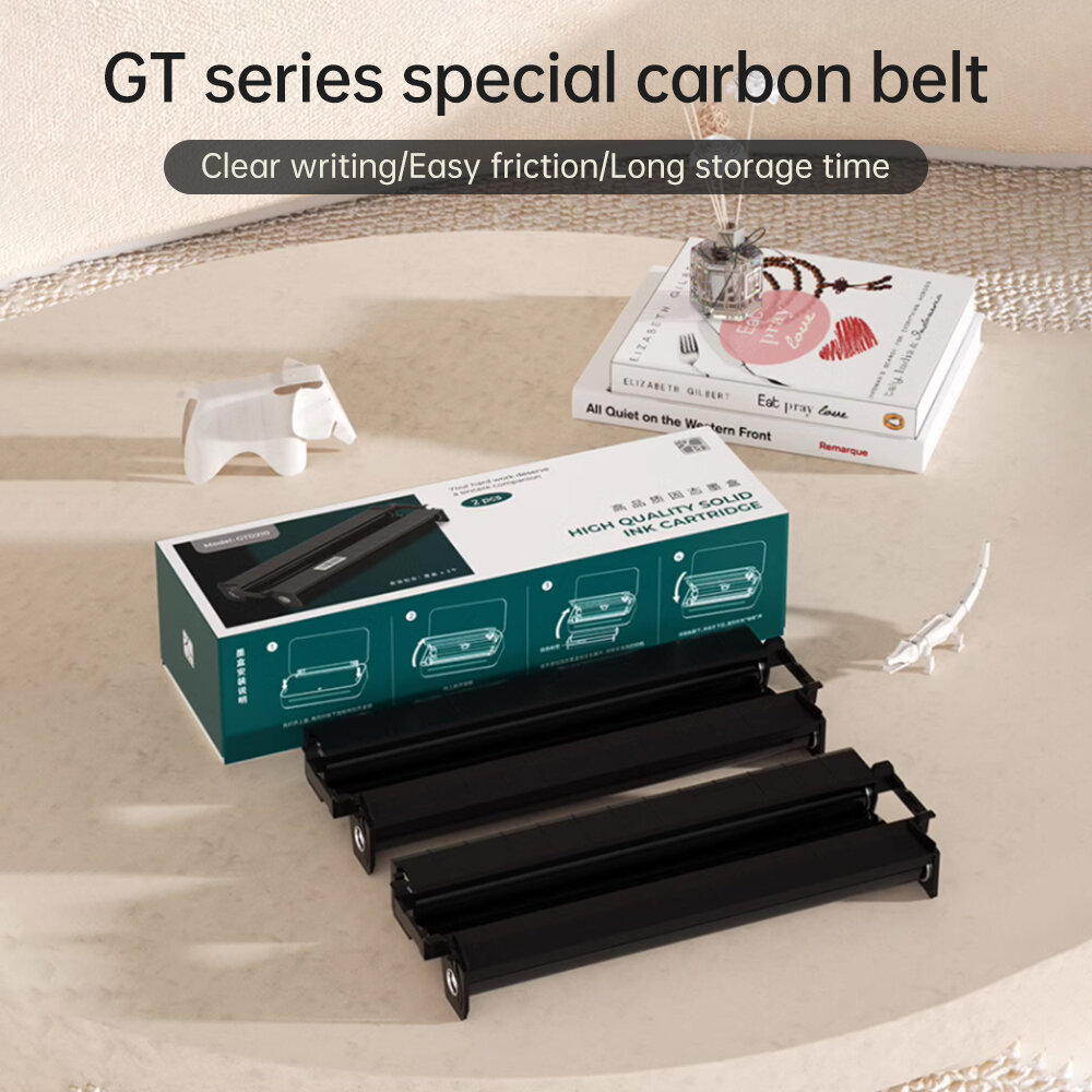 HPRT 2 рулона термотрансферной ленты для портативного термотрансферного принтера формата А4 GT1 для домашнего офиса