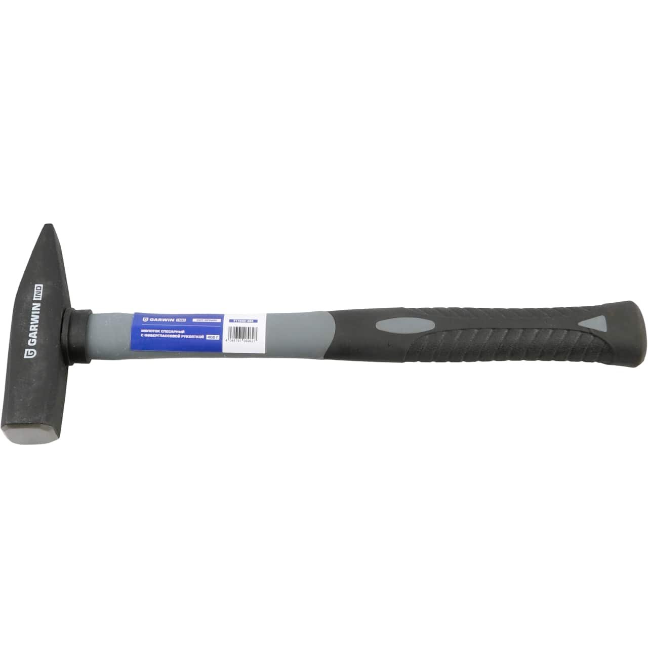 GARWIN INDUSTRIAL GHT-HF0400 Молоток слесарный с фибергласовой рукояткой, 400 г