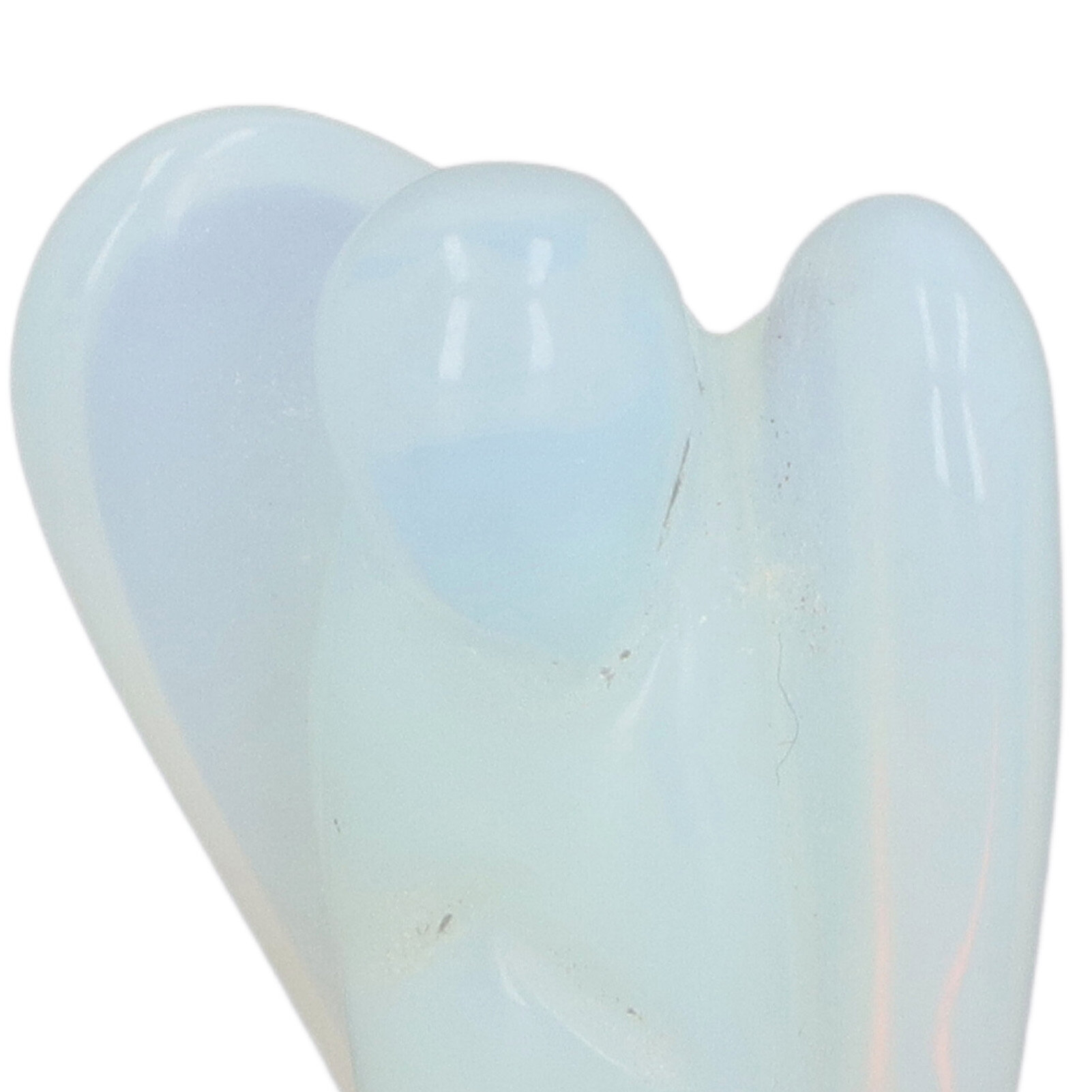 2-дюймовые хрустальные статуи ангелов, милые резные ручные работы, мирное исцеление, опалитовый кристалл, фигурки ангелов-хранителей для домашнего офиса, декор стола