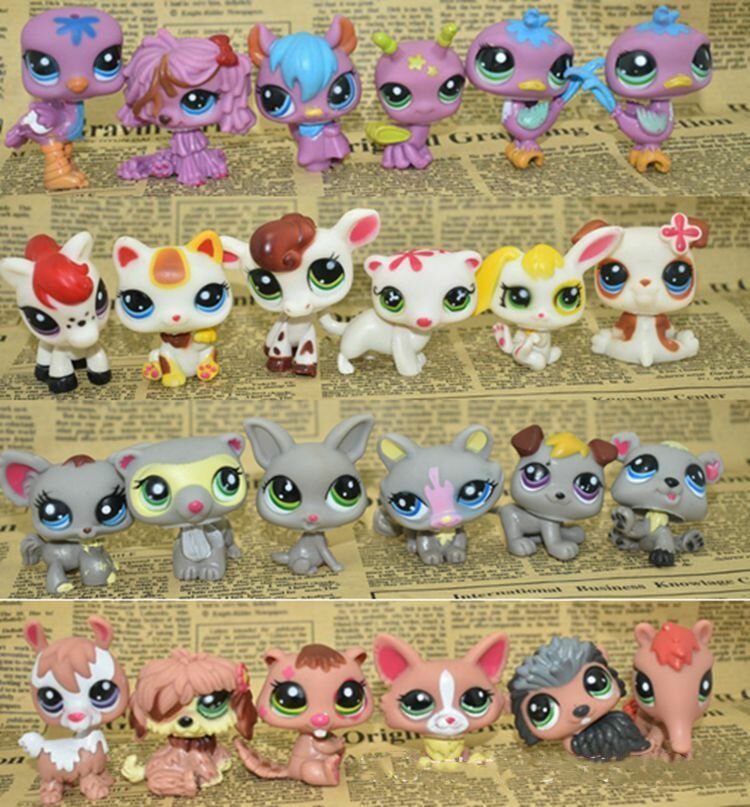 24 шт./лот, фигурка LPS, зоомагазин игрушек, серия