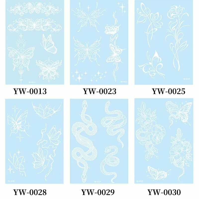 Сияющие узоры хной: кружевные светящиеся наклейки для рук