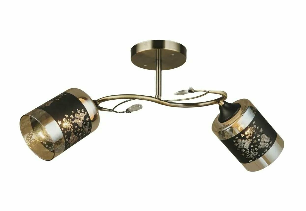Люстра Мелодия Света P9472-2, потолочный, E27, мощность 80 Вт, площадь освещения 8 м²