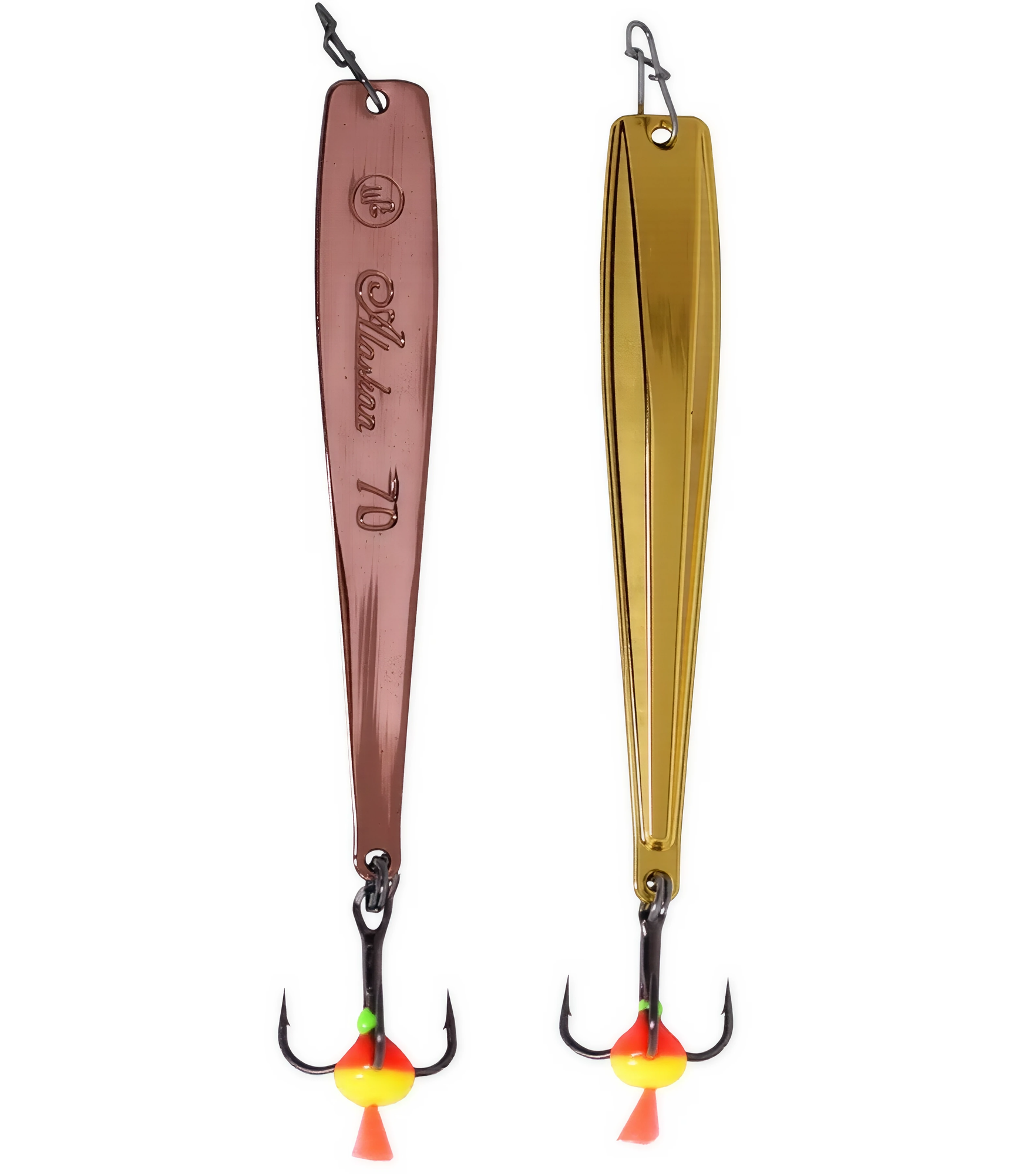 Блесна вертикальная ECOPRO Alaskan, 50мм, 5,5г, G/C, колеблющаяся.