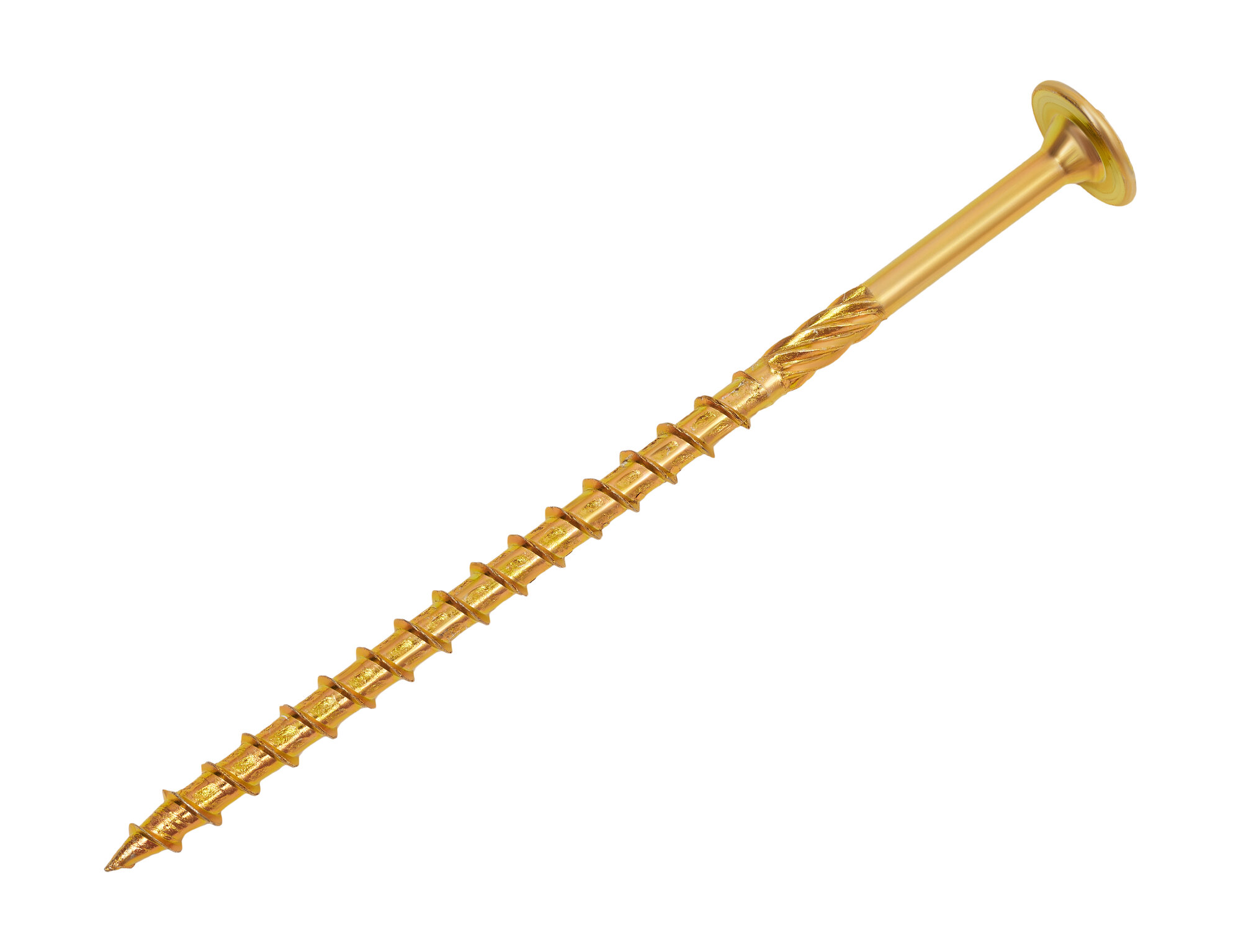 Конструкционный саморез Gigant желтый цинк 6x120 TORX острый 100 шт 123829