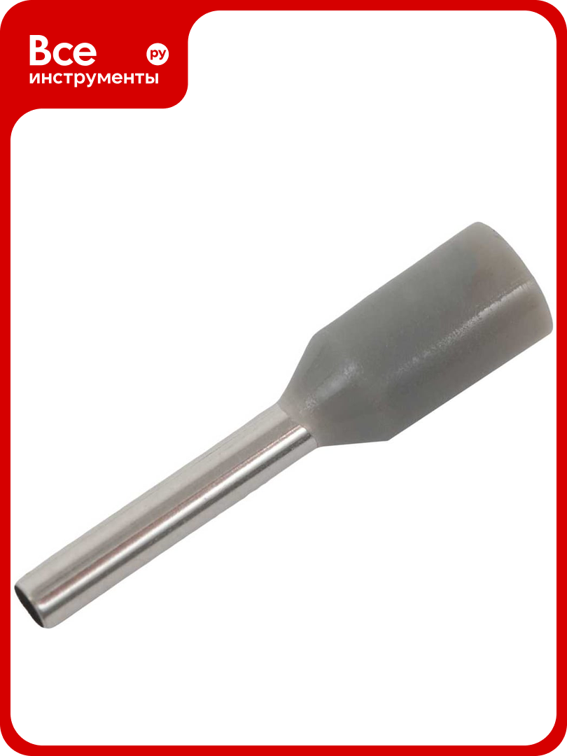 Наконечник НШВИ Gigant втулочный 0,75-8, 500шт GTML-021, луженой меди, 0,75 мм