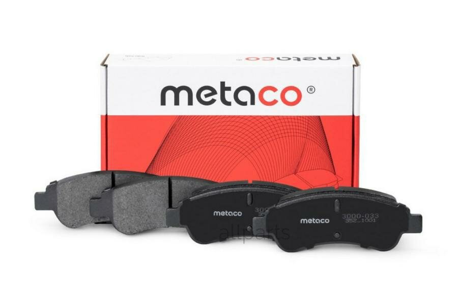 METACO 3000-033 Колодки тормозные передние к-кт