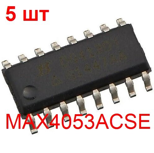 Микросхема MAX4053ACSE 5 шт. мультиплексор 3 канала в корпусе SOIC-16