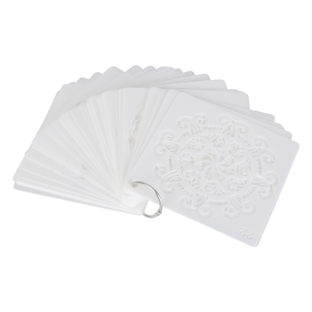 1 набор из 48 листов, шаблон для рисования с использованием мандалы