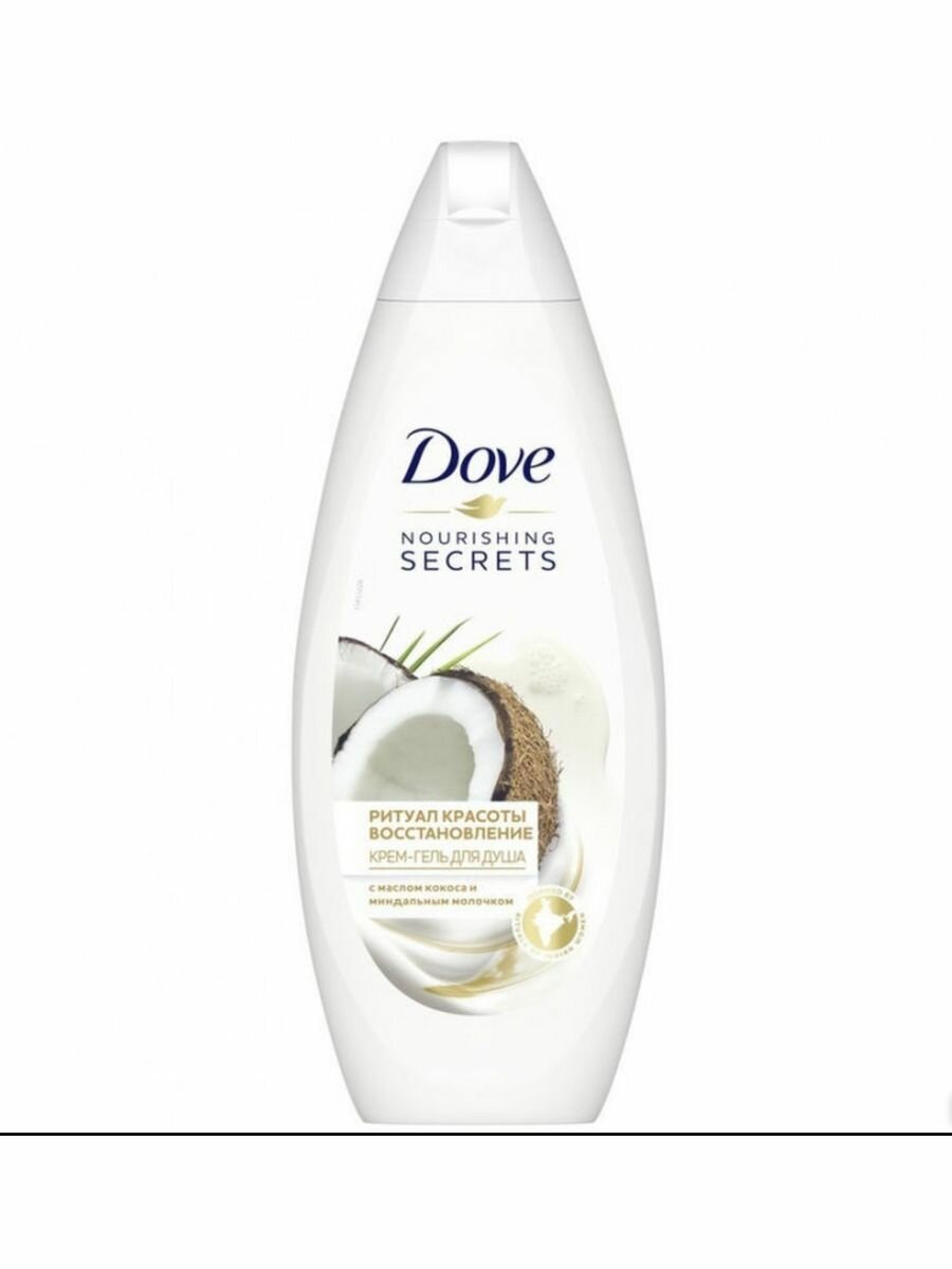 Dove - Гель для душа кокоса и миндальное молочко 250 мл
