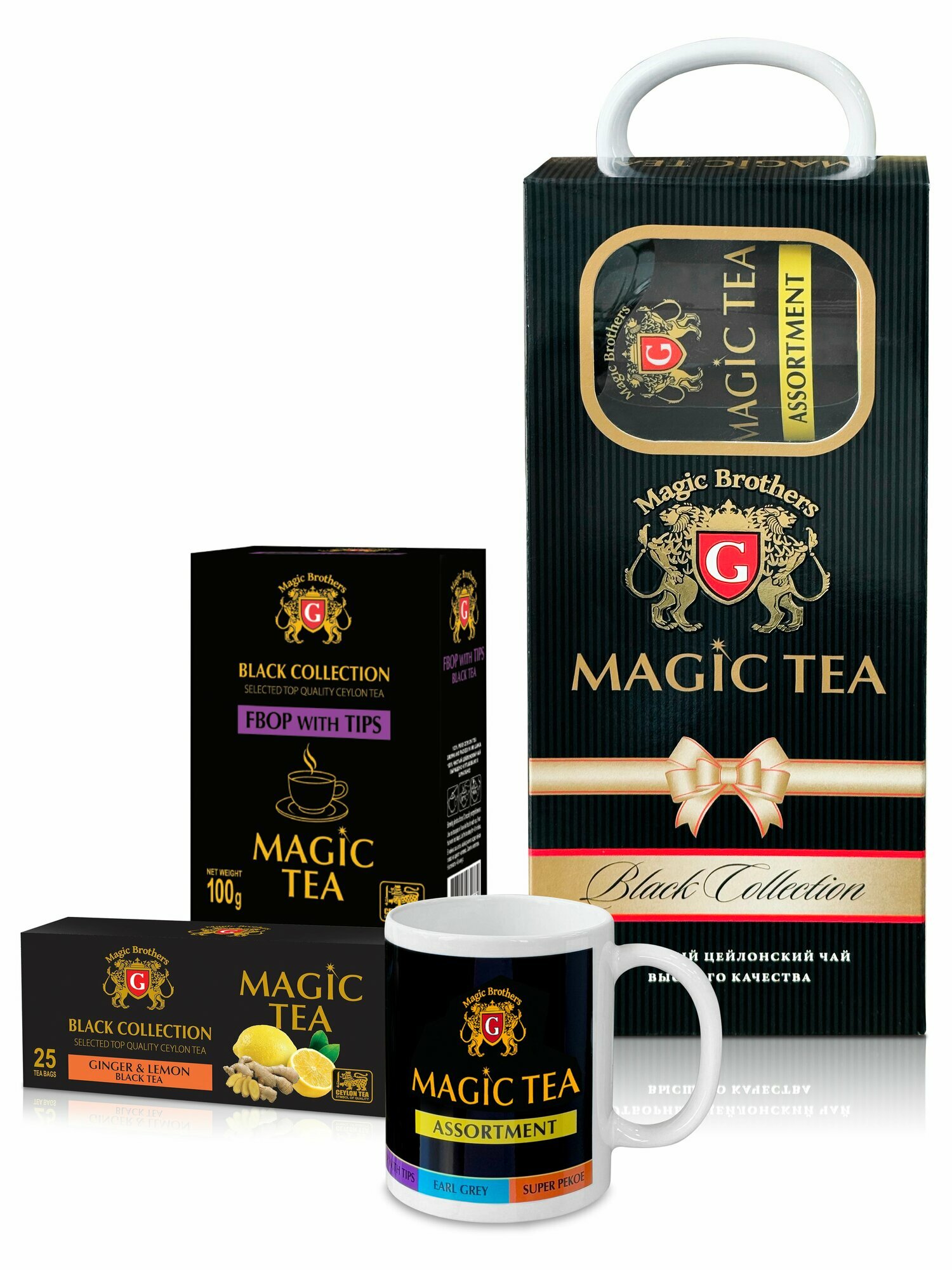 Чай черный Magic Tea набор с кружкой, 1шт. Шри-Ланка