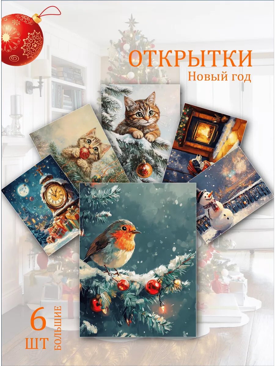 А6 открытки новогодние СССР Самые лучшие большие открытки формата А6 в нашем мгазине Обнимай словами