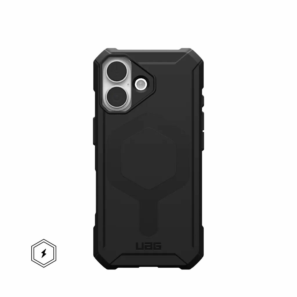 Чехол с поддержкой MAGSAFE UAG Essential Armor для iPhone 17 6.3", цвет черный (Black)