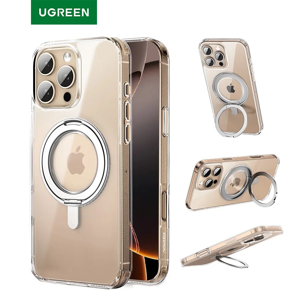 UGREEN для iPhone 17 Pro Max 360 ° Чехол-подставка с магнитной подставкой для iPhone iPhone17 Про
