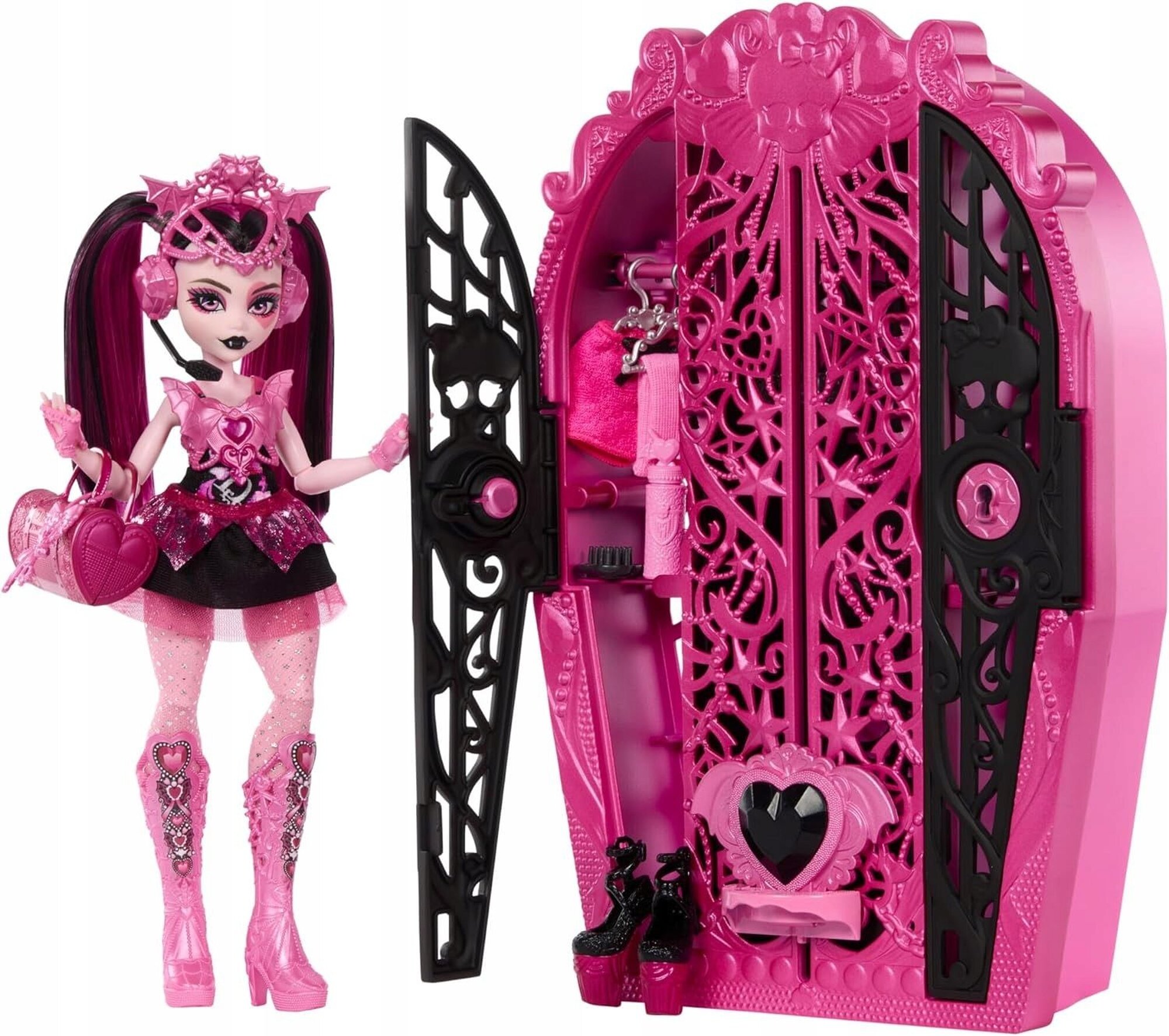 Кукла Mattel Monster High Серия 4 - Кукла Дракулаура с нарядами и аксессуарами Загадки Монстров - Монстр Хай HXH84