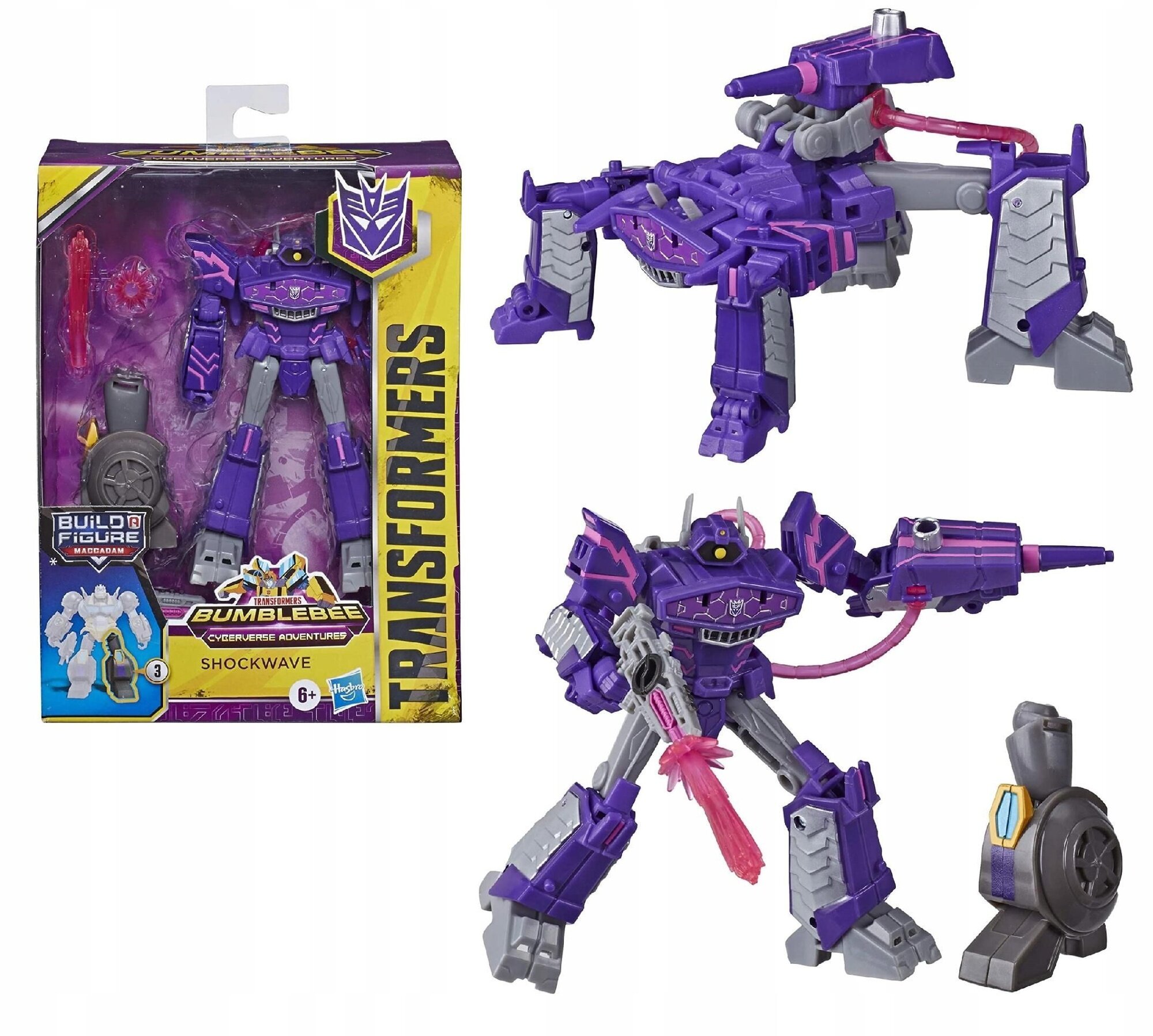 Фигурка Hasbro Transformers Cyberverse Deluxe Shockwave - Трансформер Шоквейв - Хасбро Е7098/Е7053