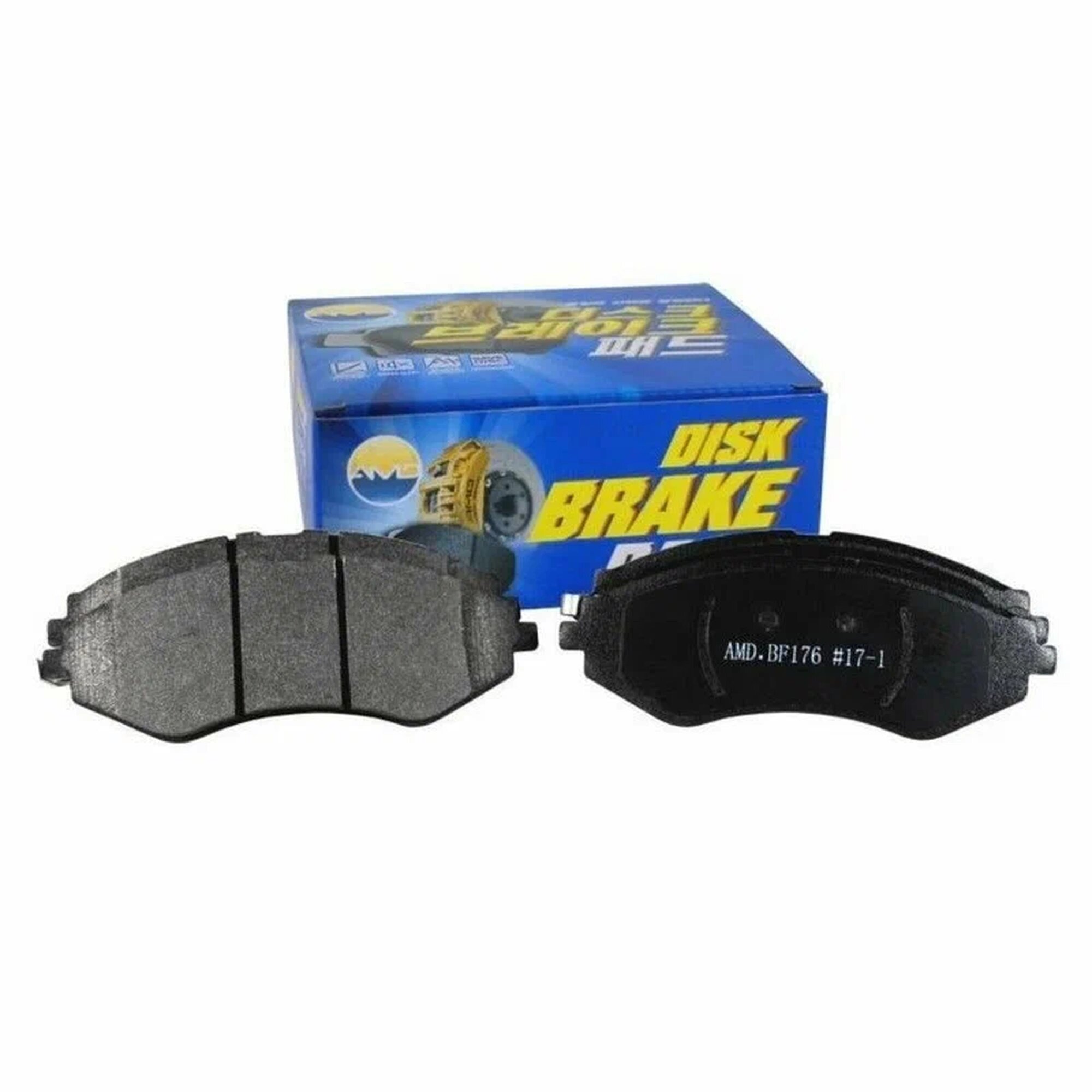 Тормозные колодки дисковые передние для а/м Chevrolet Lacetti J200, AMD AMDBF176