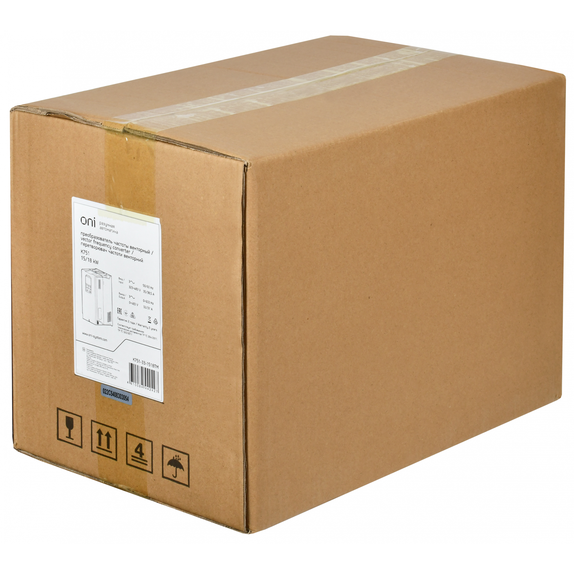 Преобразователь частоты K751 380В 3Ф 15-18кВт 32-37А ONI, IEK K751-33-1518TM (1 шт.)