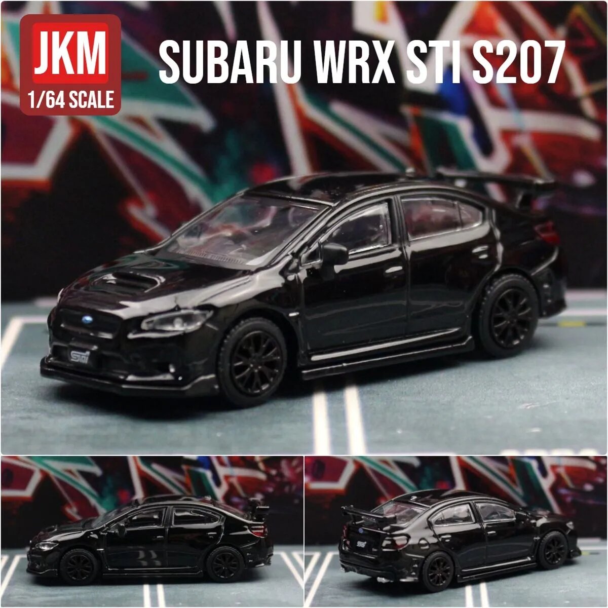 Коллекционные модели автомобиля Субару WRX STI металлическая модель 1:64 Subaru WRX STI