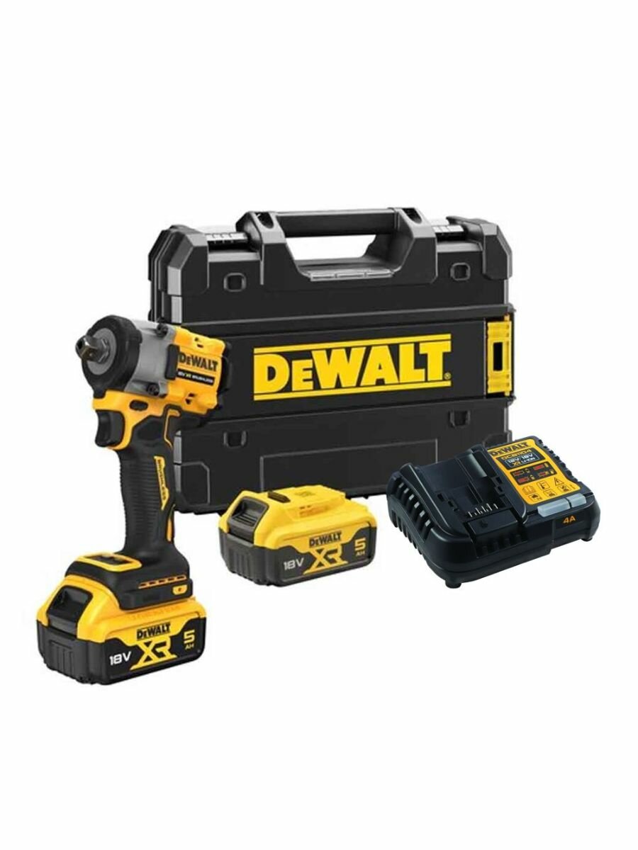 Гайковерт аккумуляторный DeWALT DCF922P2T-QW (кейс, с 2 АКБ и ЗУ)