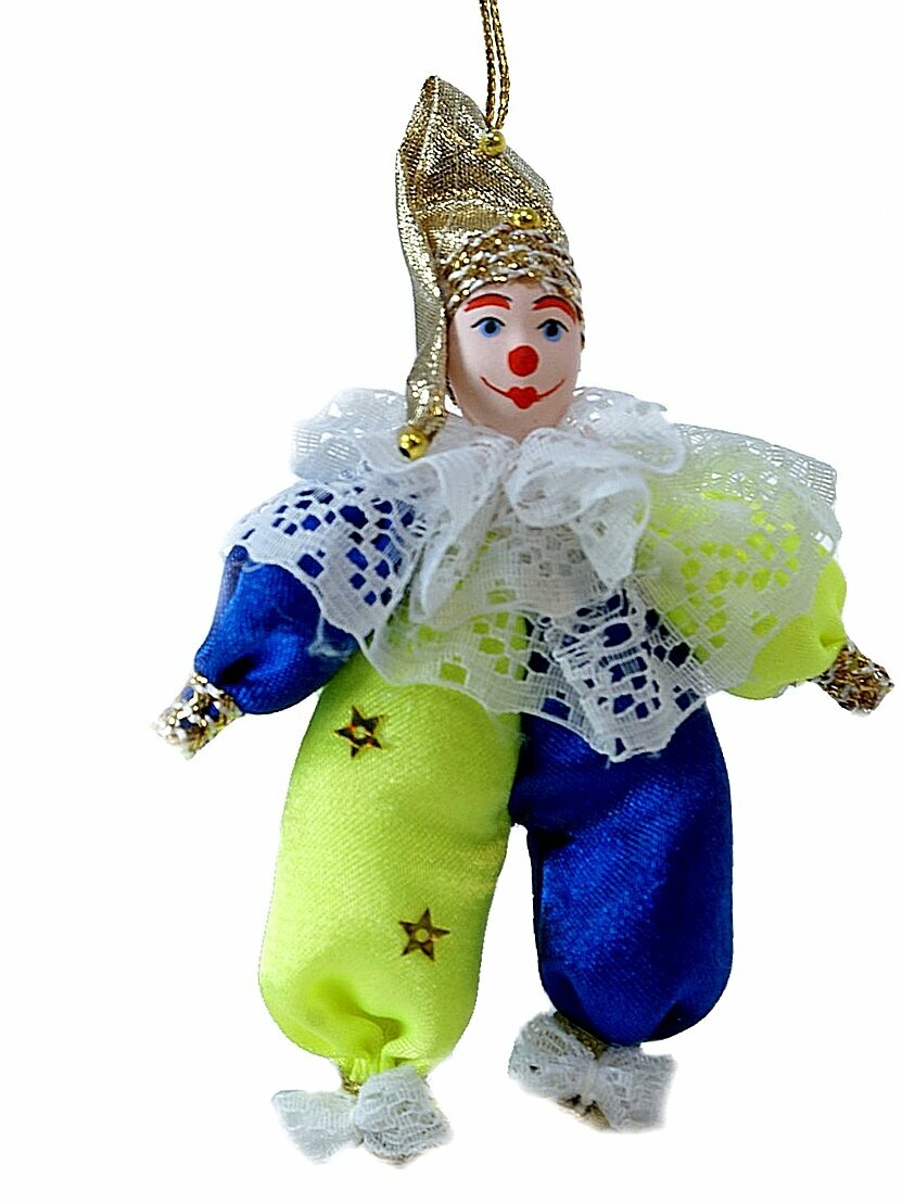 Кукла фарфоровая на елку Гномик