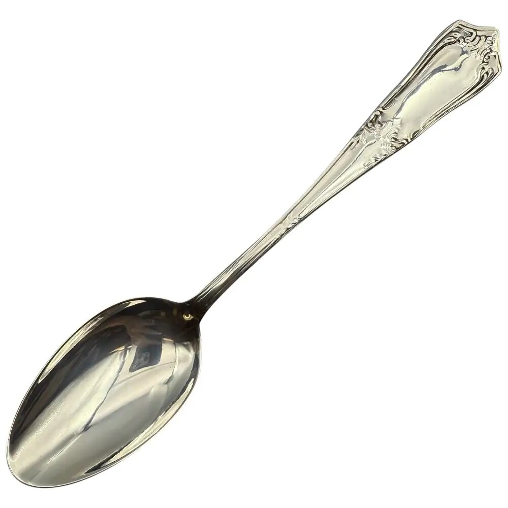 Ложка столовая, 20.5 см, серебро 0.875, 1975 г. Завод по обработке спецсплавов (5СЗ), СССР