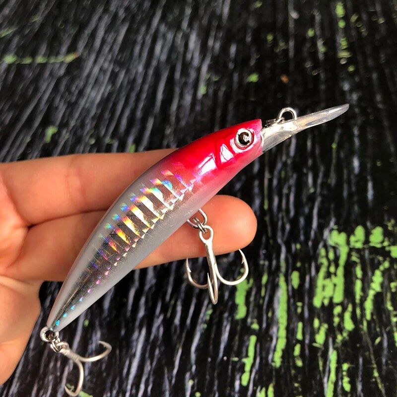 Тяжелый гольян, 70 мм, 15 г, тонущий катящийся воблер, рыболовная приманка для дальнего заброса, приманки для морского окуня, искусственная приманка, рыболовные снасти