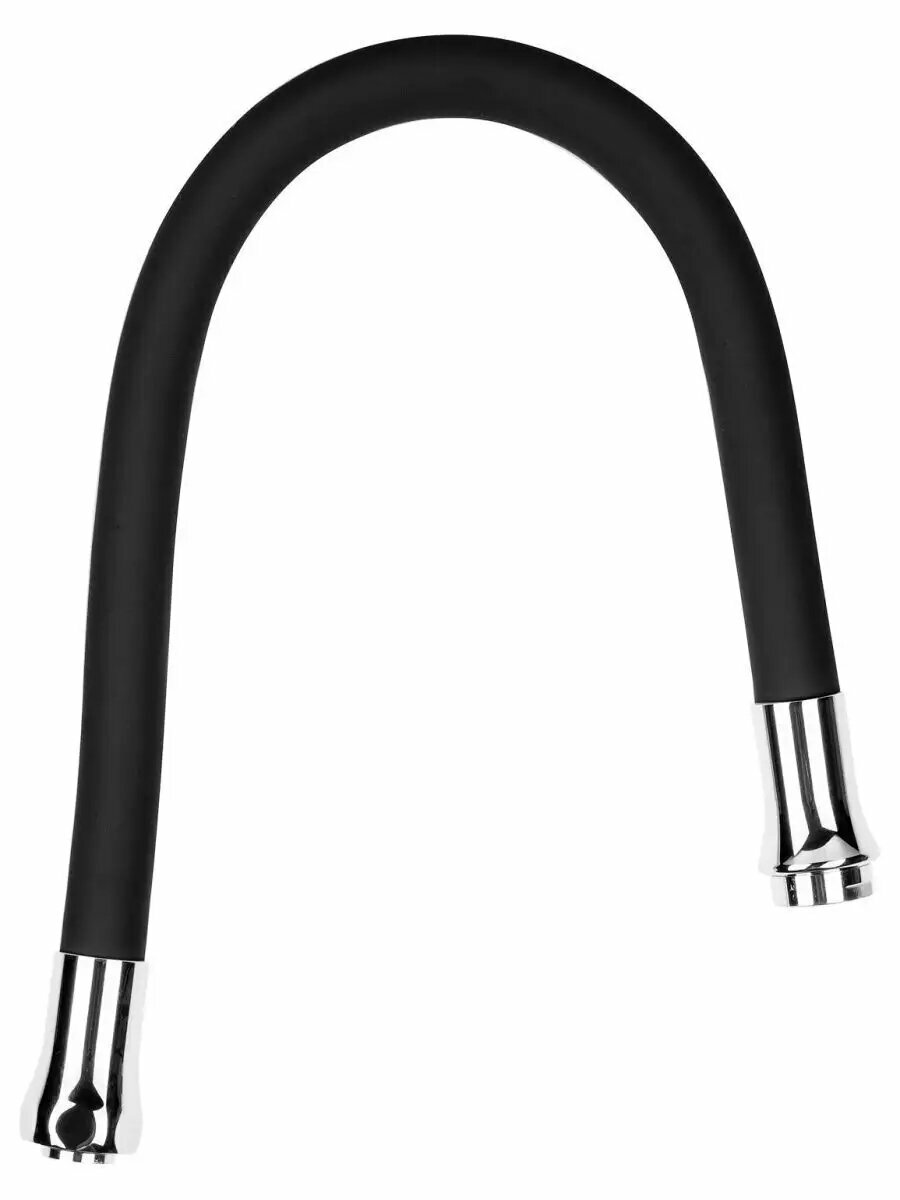 Излив гибкий для смесителя AV ENGINEERING чёрный, Диаметр подключения 3/4" (AVZAP-SBK)