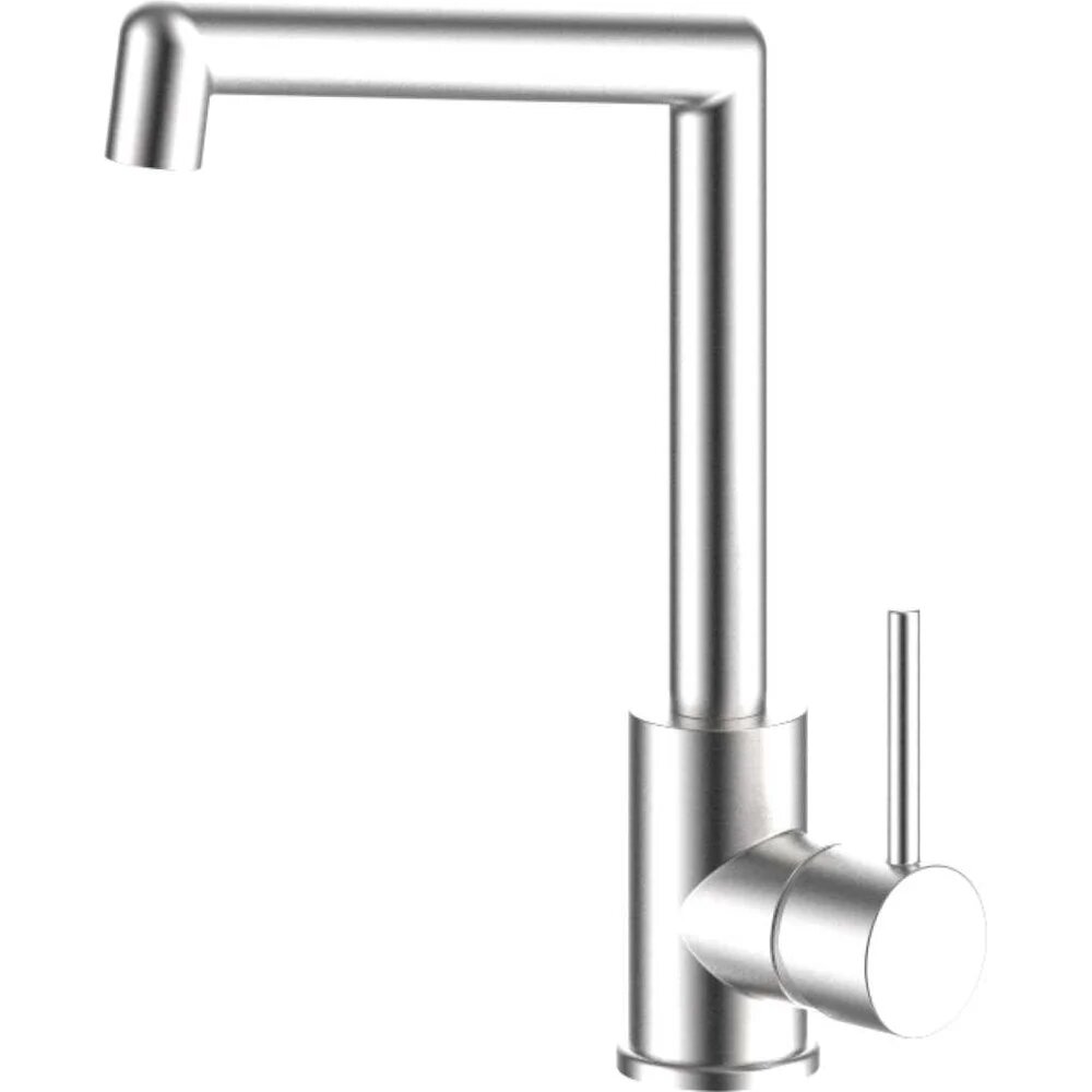 ARGOTECH Смеситель для кухни JAVA Г-обр. излив, d-35 нерж. сталь, хpом, монтаж - гайка 44469