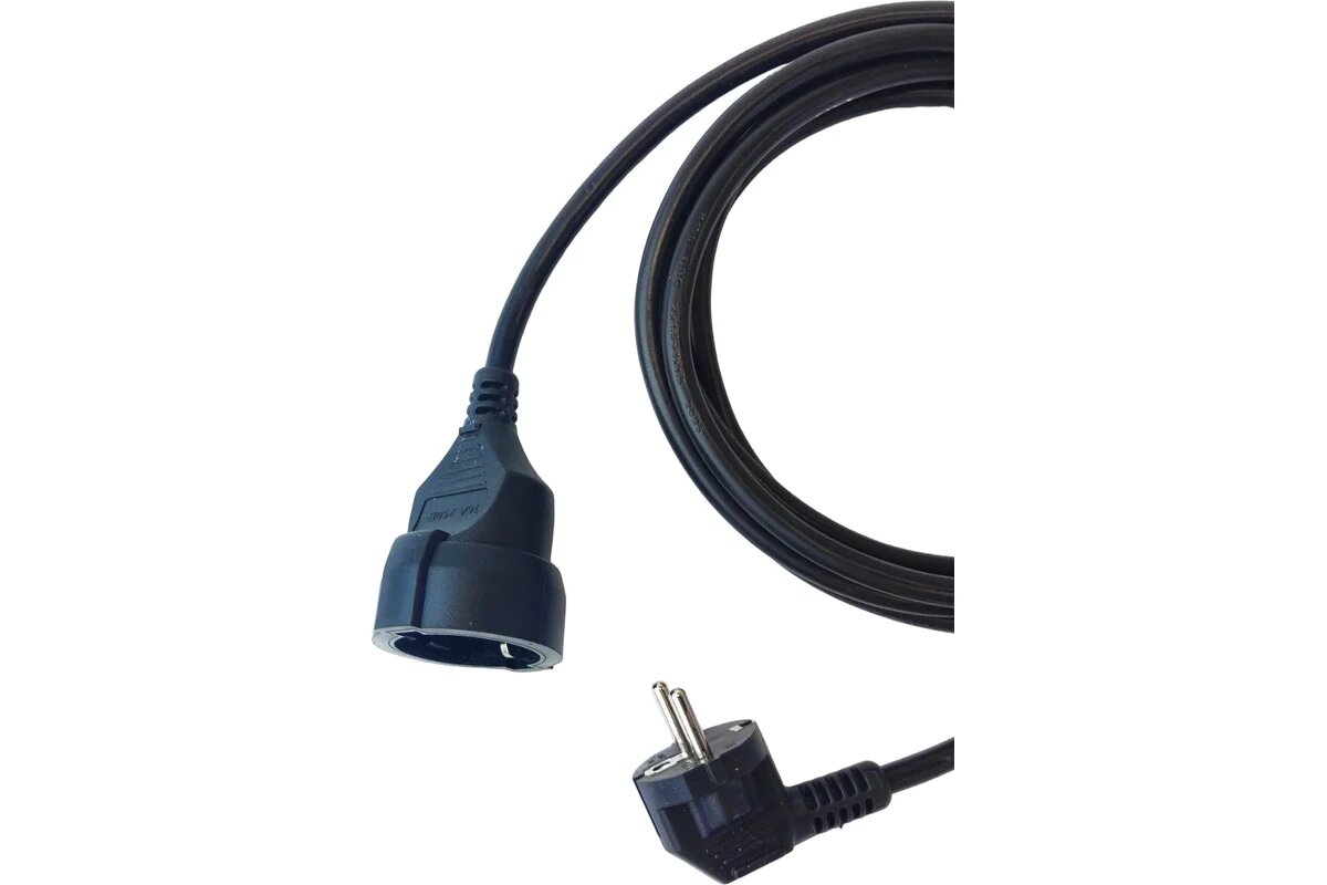 Filum удлинитель ПВС-АП 3x1.5 мм2 CEE7/7-CEE7/3 220/250В 16А черный 2.0 м кабель