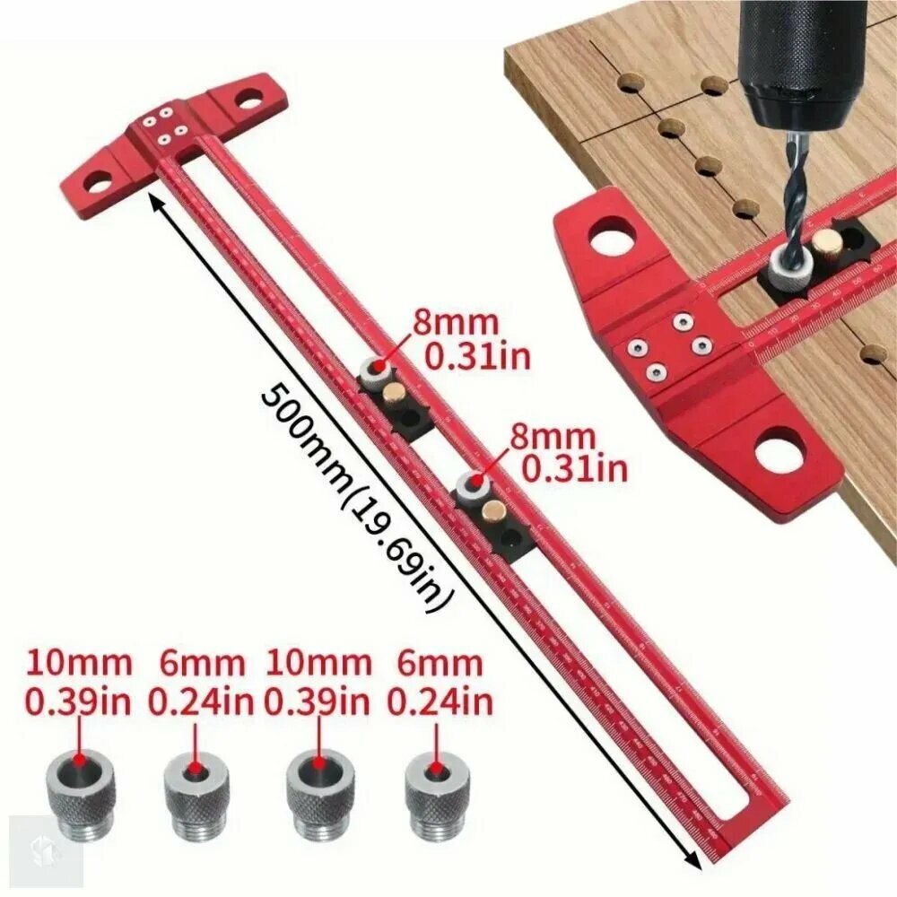 Линейка/угольник строительный 500мм, Алюминий