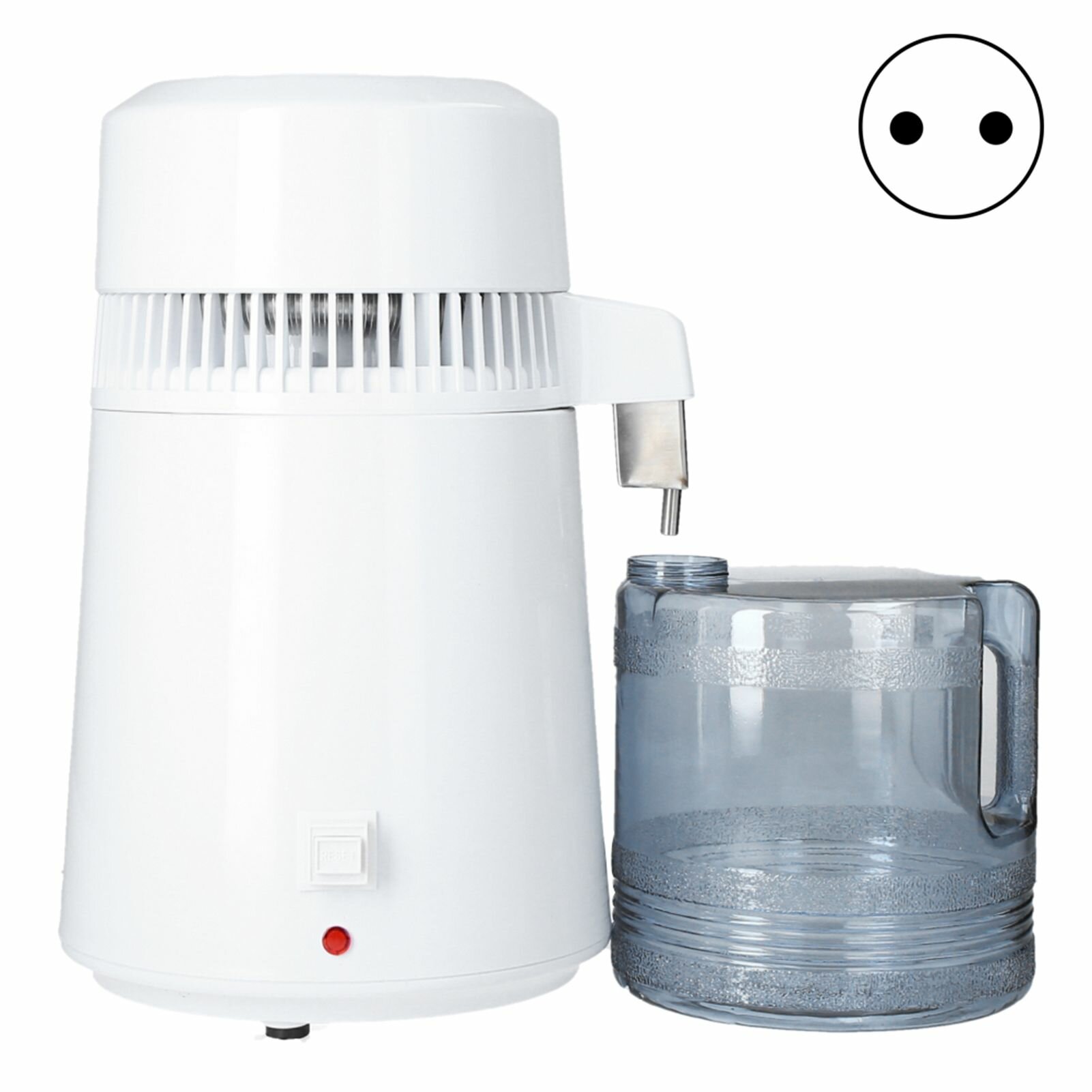 4л дистиллятор для воды из нержавеющей стали 304, многофункциональный аппарат для дистилляции воды для домашнего офиса, стоматологии, ЕС, 220 В