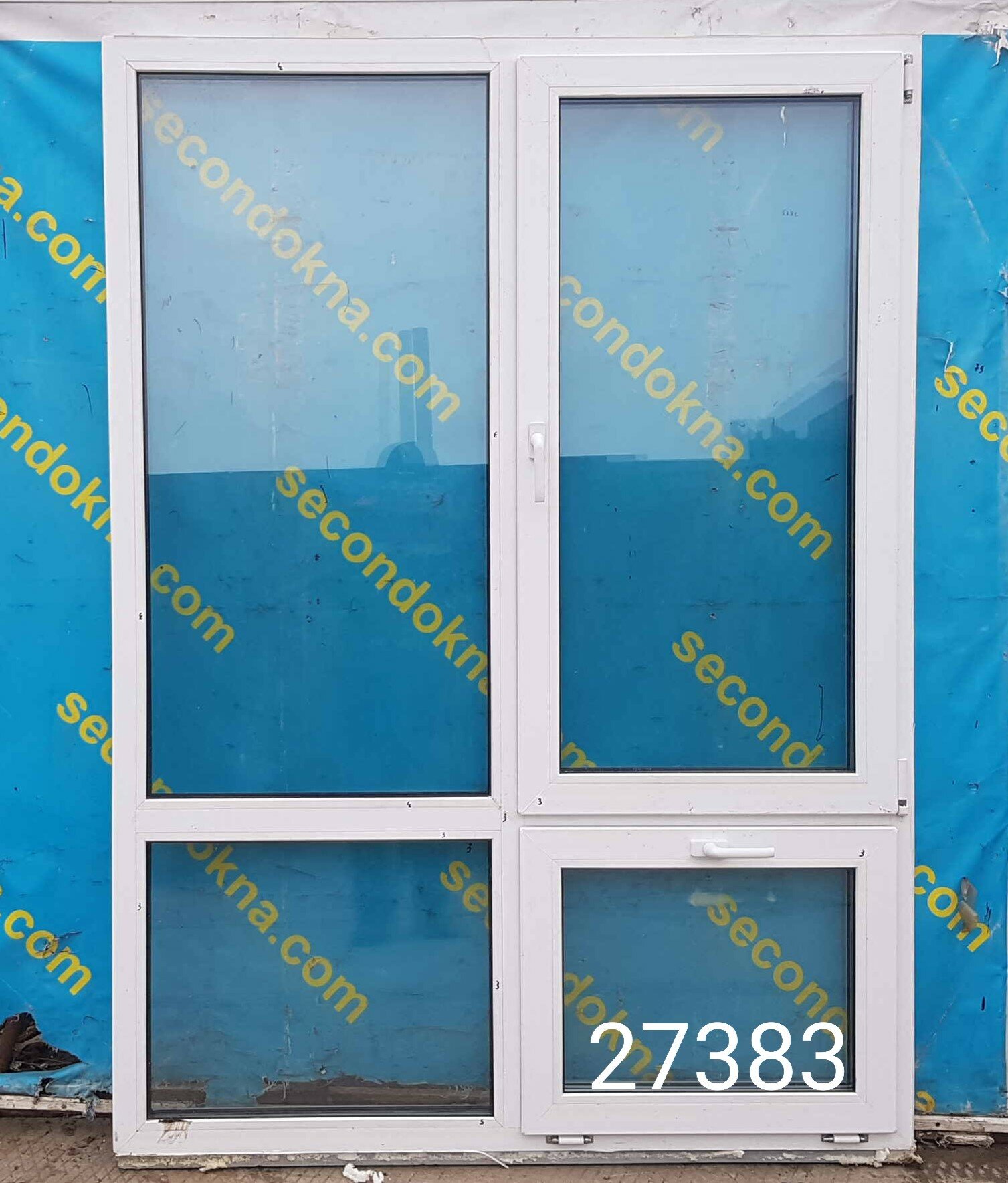 Пластиковое окно Б/У 1970(в) 1450 об х 1440(ш)