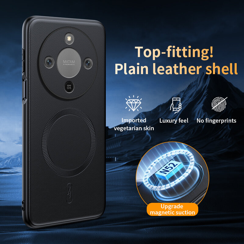 Чехол для Honor X9D / Хонор X9d Роскошная кожа, антиударный Защитная оболочка