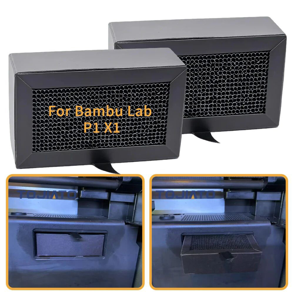 Фильтр с активированным углем для очистителя воздуха, сменный фильтр для Bambu Lab P1P P1S X1 X1C X1E, запчасти для 3D-принтера Bambu Lab