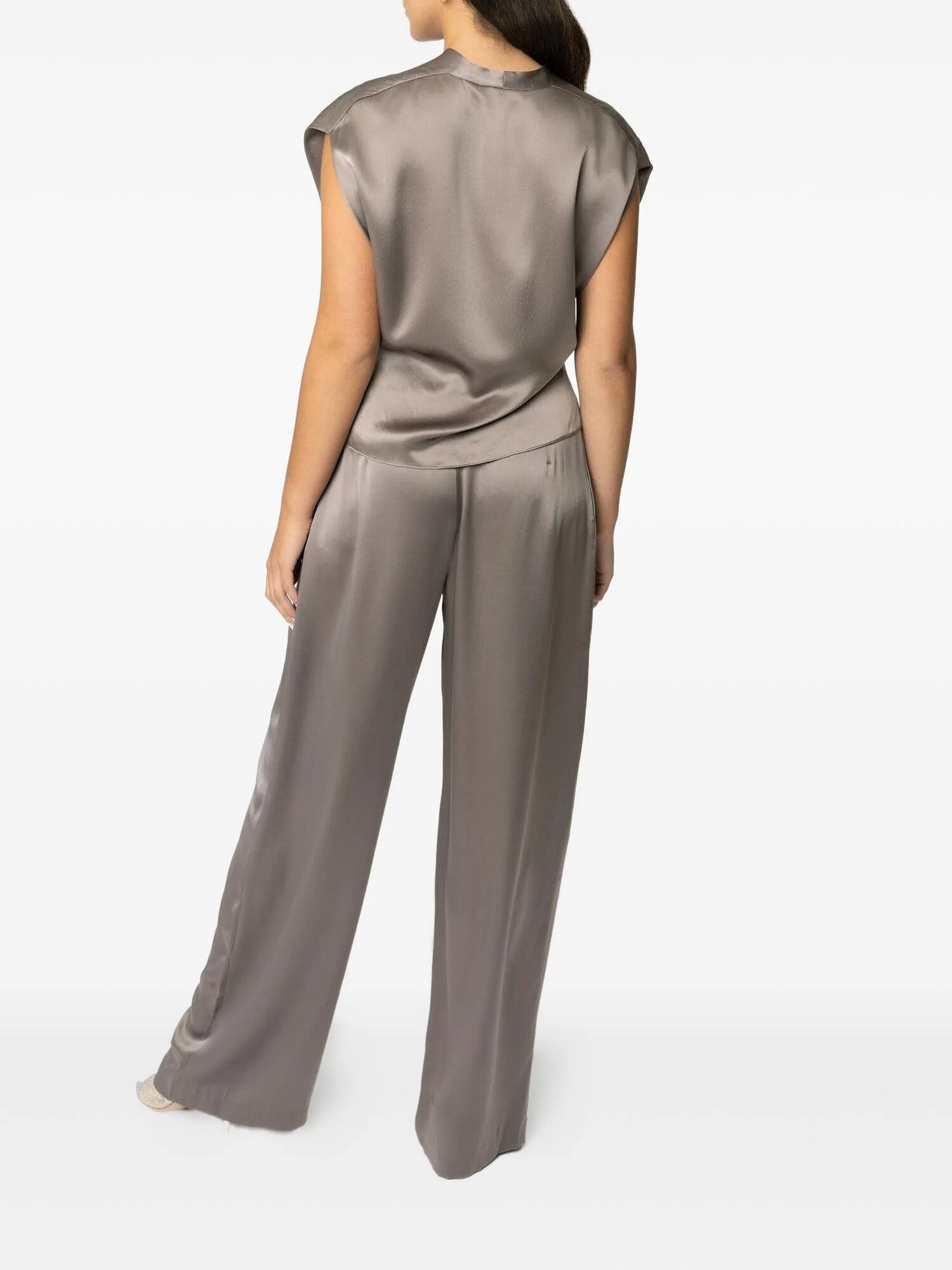Брюки THE SEI Pleated satin trousers, размер 4 — фото 1