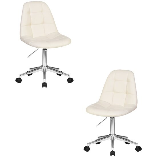 Кресло для персонала Dobrin офисное MONTY (кремовый)(2 шт/уп)