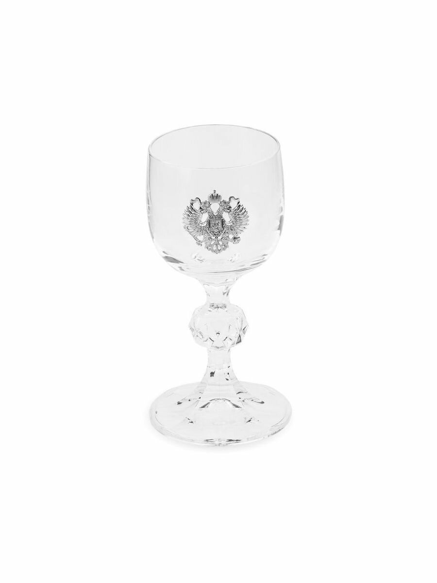 Рюмка с гербом из серебра 925 пробы
