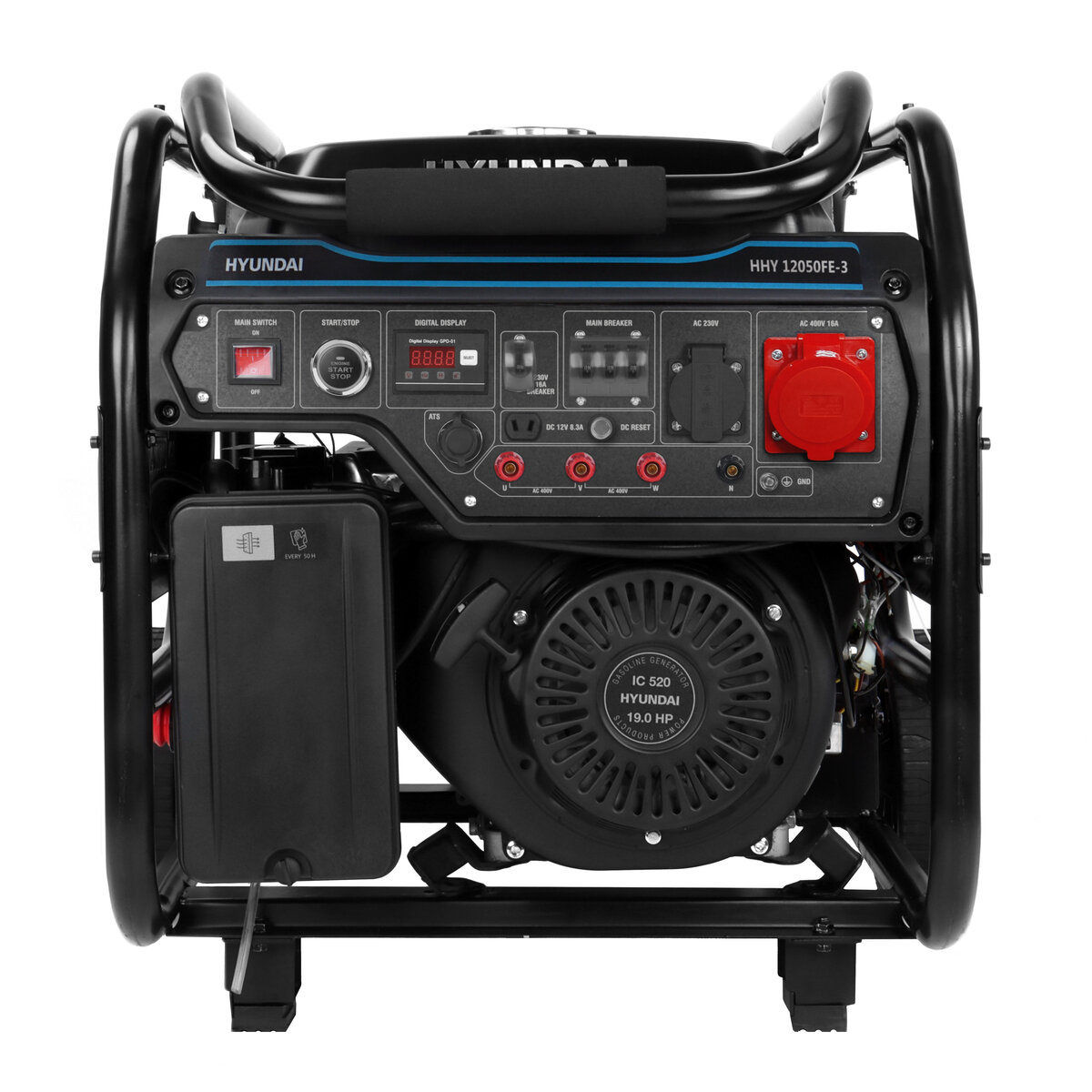 Бензиновый генератор Hyundai HHY 12050FE-3, 10кВт, ручной; электро; пульт ДУ; ATS (опция)