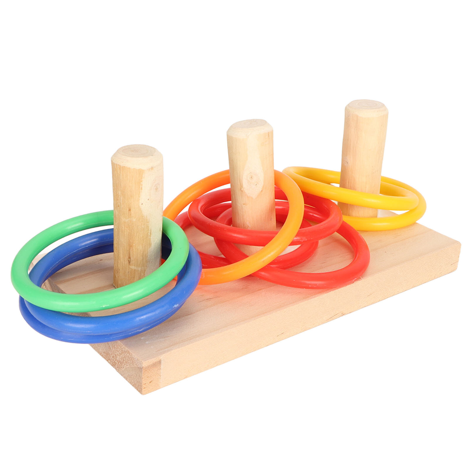 Игрушка-кольцо с птицей, красочная интерактивная обучающая жевательная тренировка, настольная игрушка-головоломка с попугаем для неразлучника, кореллы, кольцо 7 см/2,8 дюйма