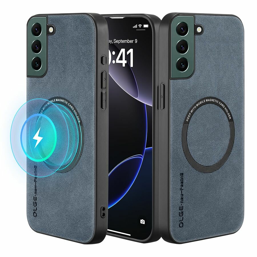 Чехол-Case MagSafe чехол для Samsung Galaxy S22(Самсунг Галакси с22) Нескользящий и удобный