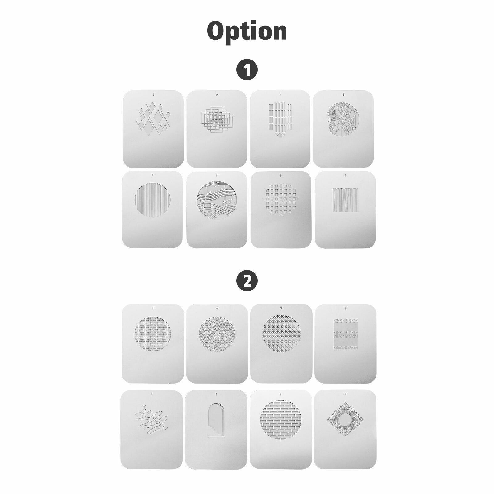 8 металлических пластин-гобо с ажурными узорами для видеокарт, оптический конус, фокусирующий конденсатор, аксессуары для освещения спецэффектов