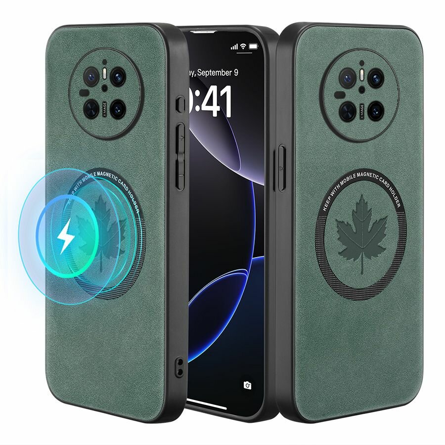 Рисунок кленового листа MagSafe чехол для Huawei Nova 8 Pro(Хуавей Нова 8 Про) Нескользящий и удобный