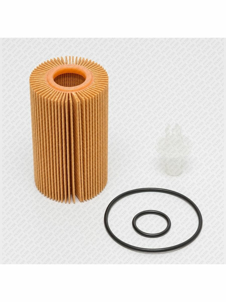 Фильтр масляный (картридж) GREEN FILTER OK0141 для Lexus LX, Toyota Land Cruiser / Лексус ЛХ, Тойота Ленд Крузер
