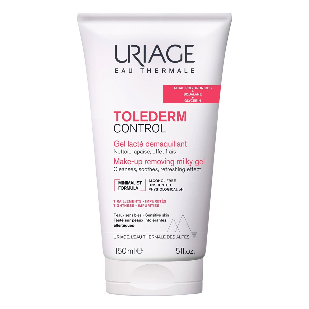 Uriage Деликатный очищающий гель-молочко для снятия макияжа Tolederm Control Gel Lacte Demaquillant 150мл