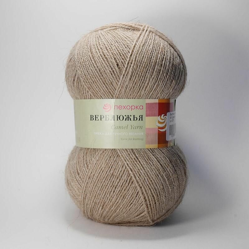 Пряжа Пехорка Верблюжья 43 (10 мотков, 100г/600м) суровый лён