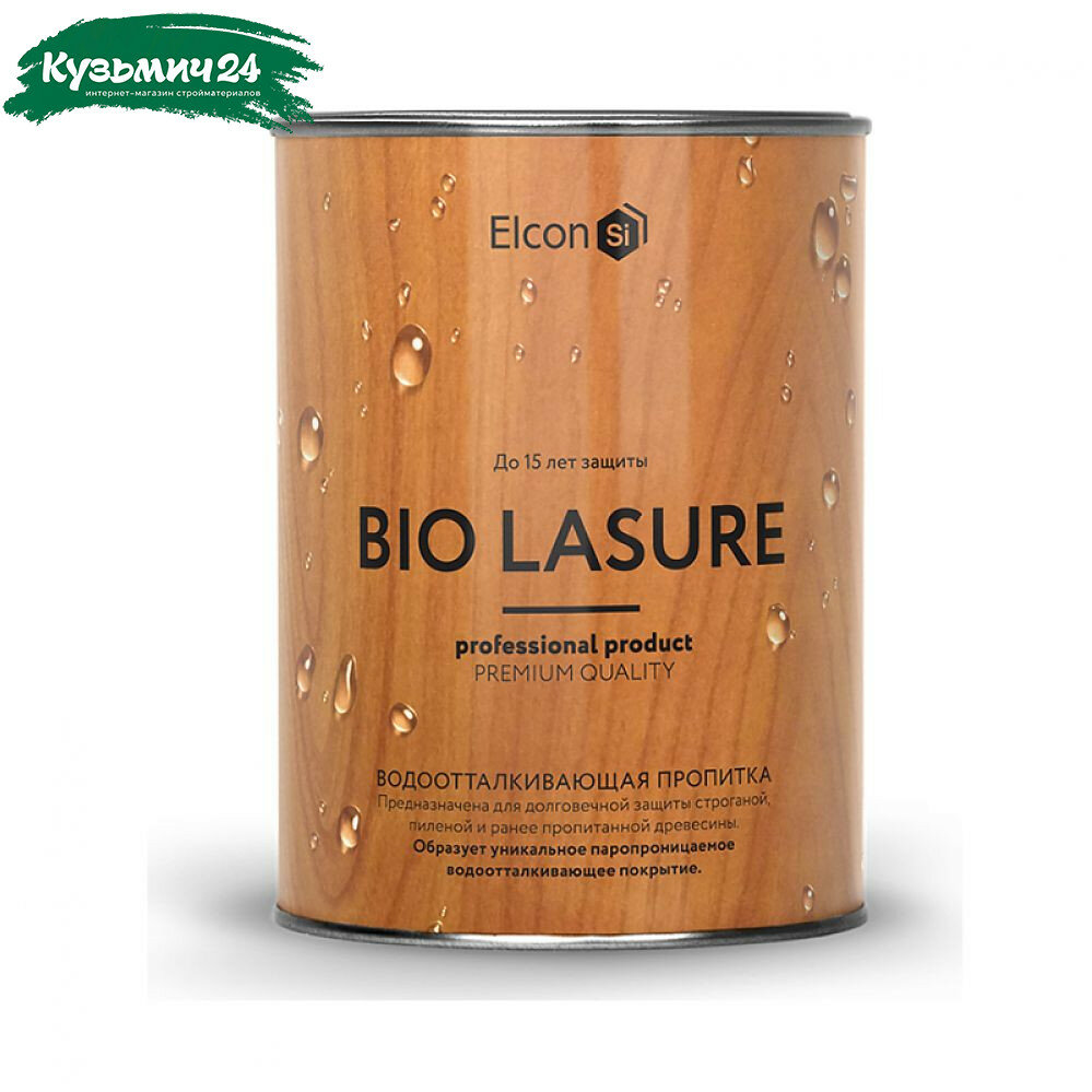 Пропитка для дерева Elcon Bio Lasure водоотталкивающая, дуб , 0.9 л, 1 шт.
