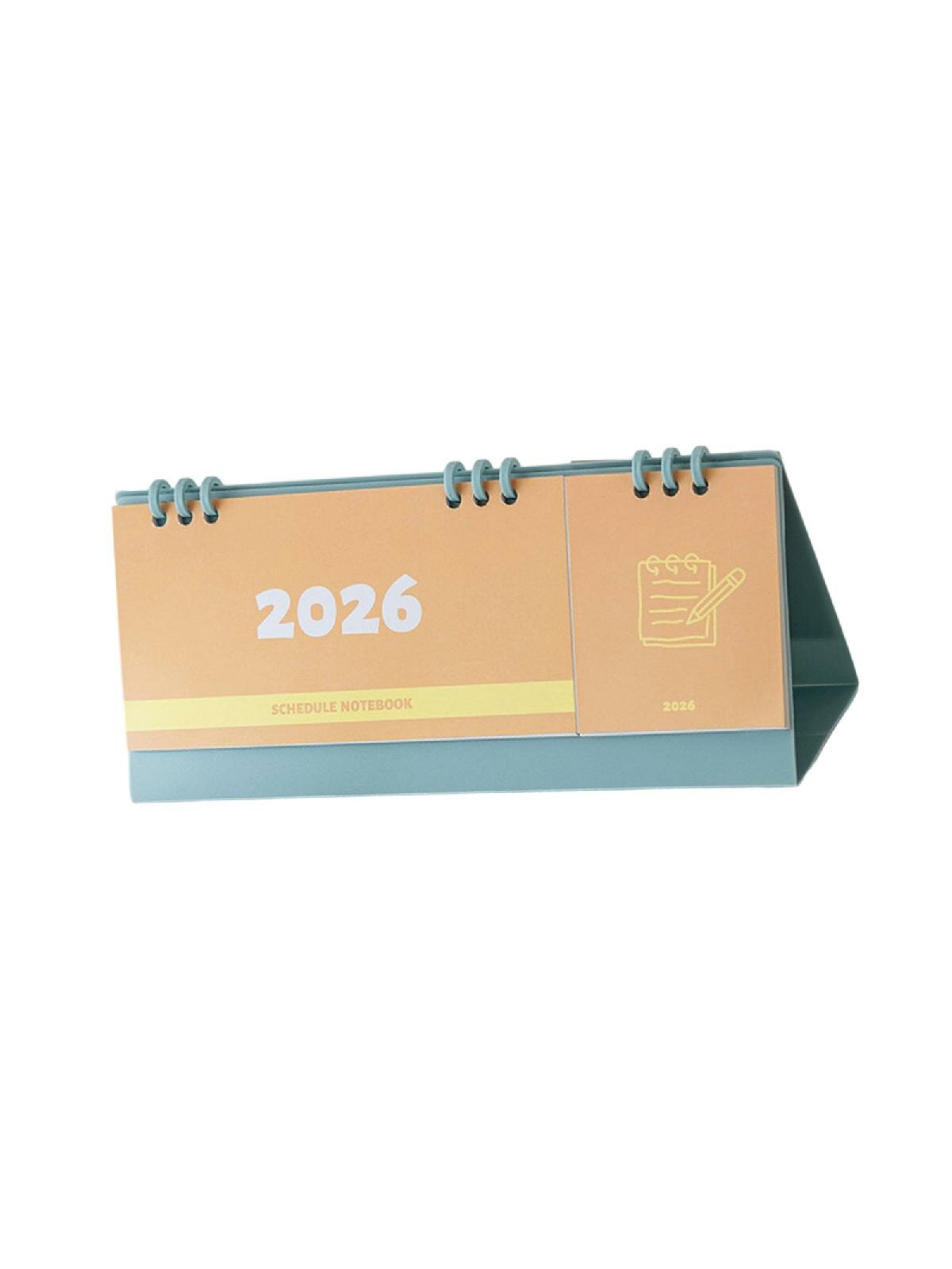 2026 Настольный календарь Ежедневник Портативный Ежемесячный календарь с блокнотом для письма