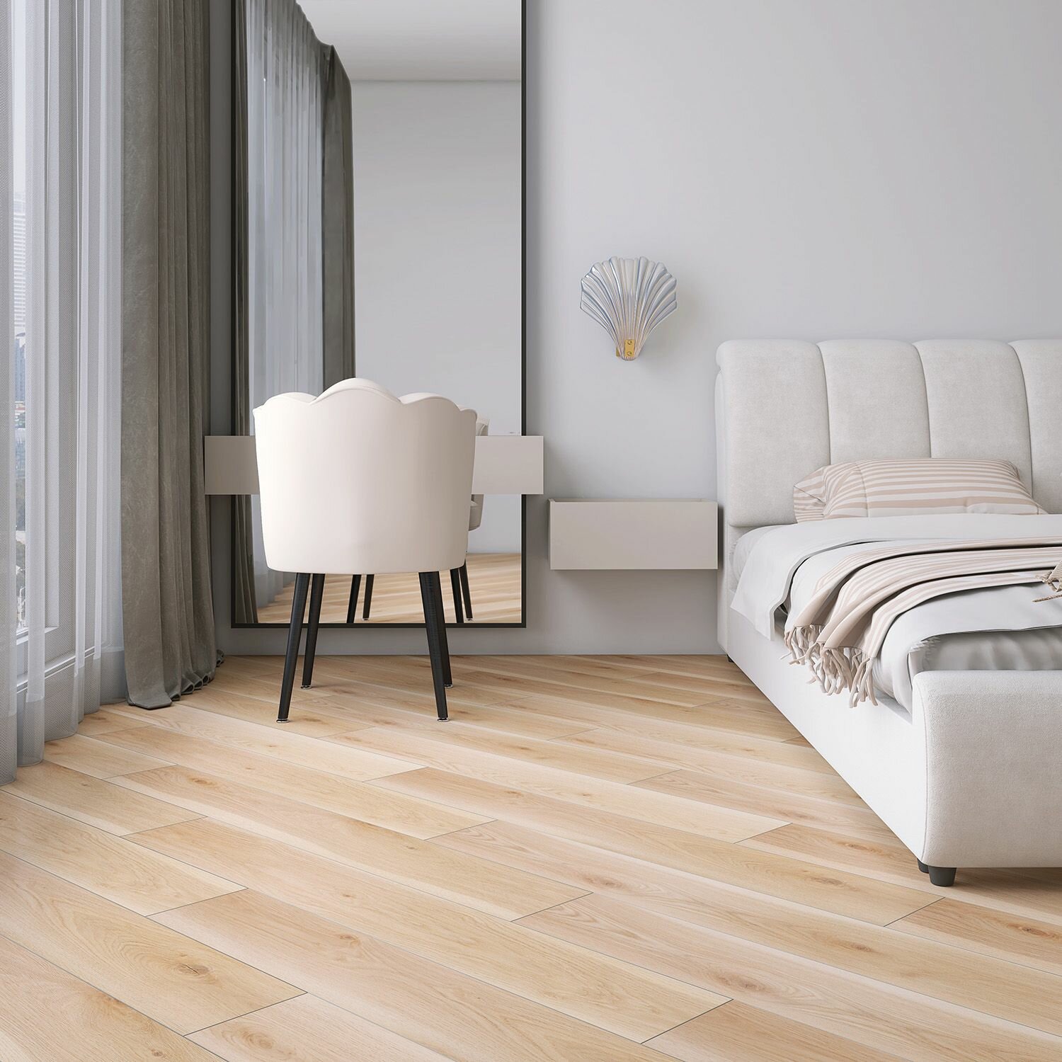 Кварц-виниловый ламинат Floorwood Euphoria 0,5 защ. слой 4 мм толщина Дуб Элькаус ( 2,16 кв. м.)