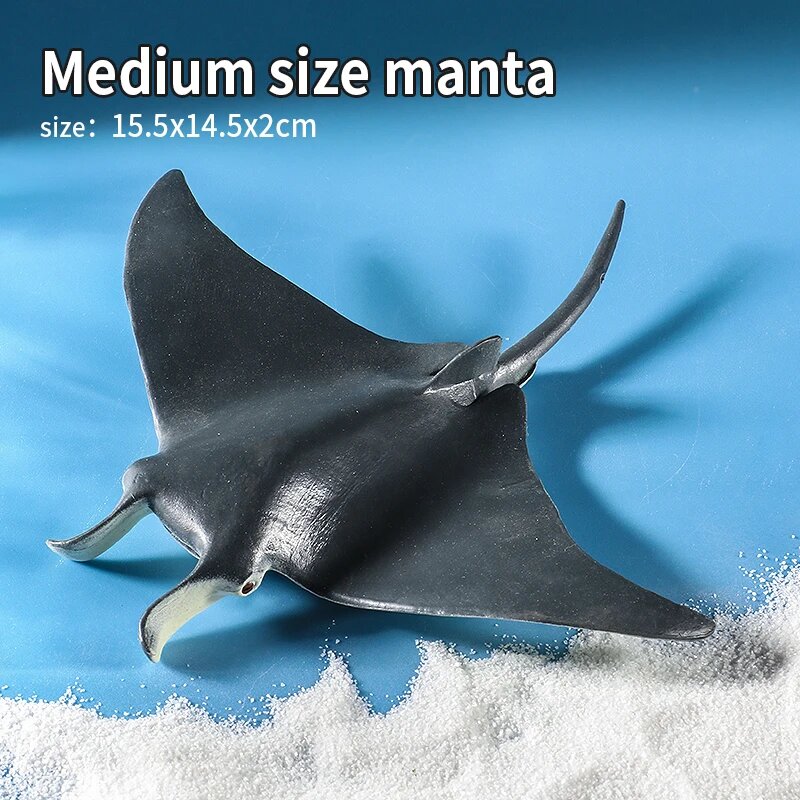 Миниатюрные Модели Морских Животных - Фигурки Дельфинов, Скатов, Акул, Китов, Развивающие Игрушки Для Детей, Унисекс