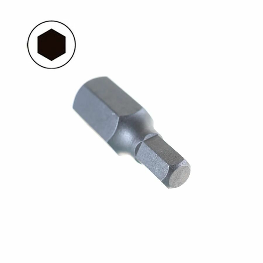 Бита шестигранная HEX H6 10мм короткая 30мм AIST 1323006H
